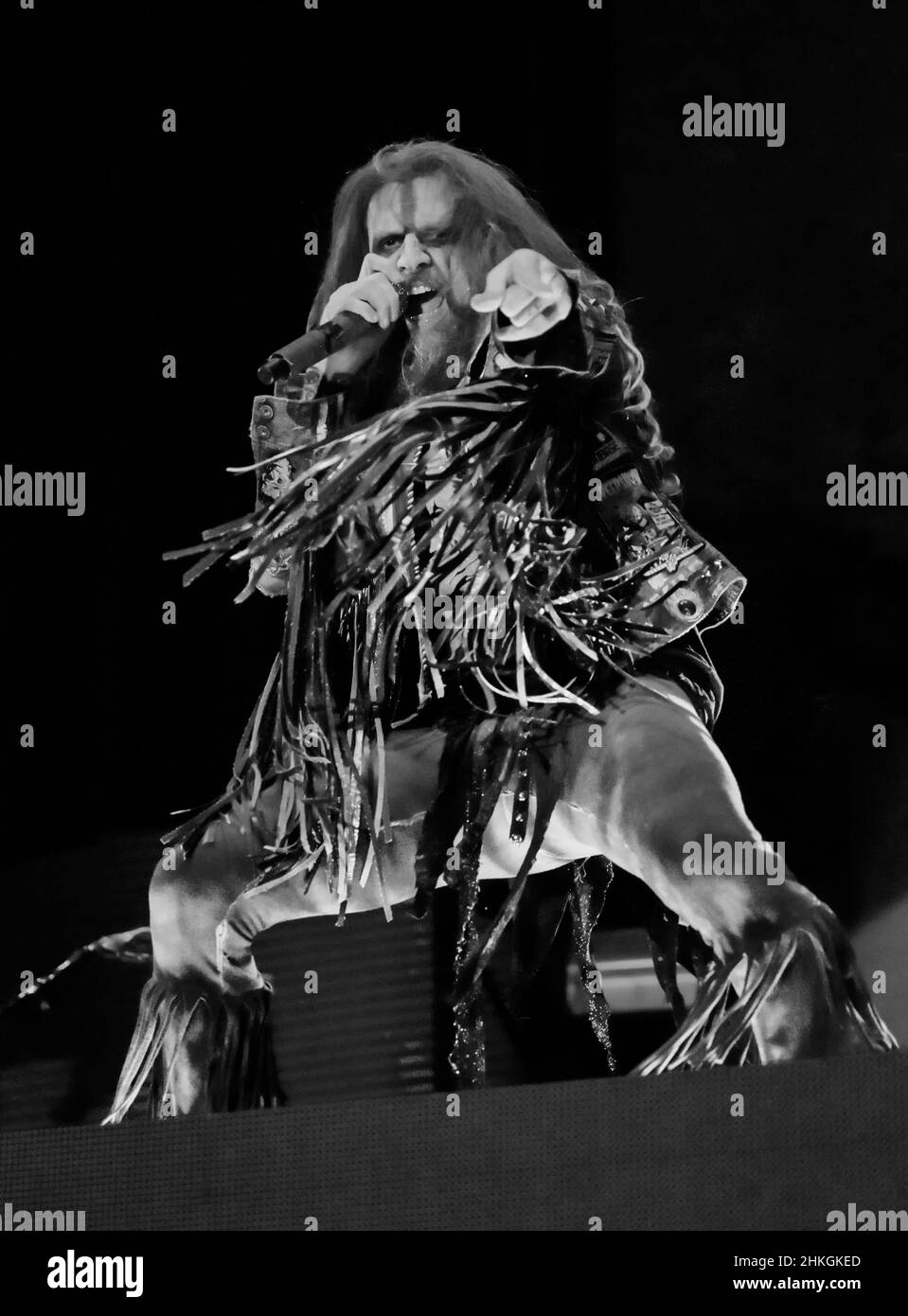 Rob Zombie on stage at the Las Rageous Festival in downtown Las Vegas ...