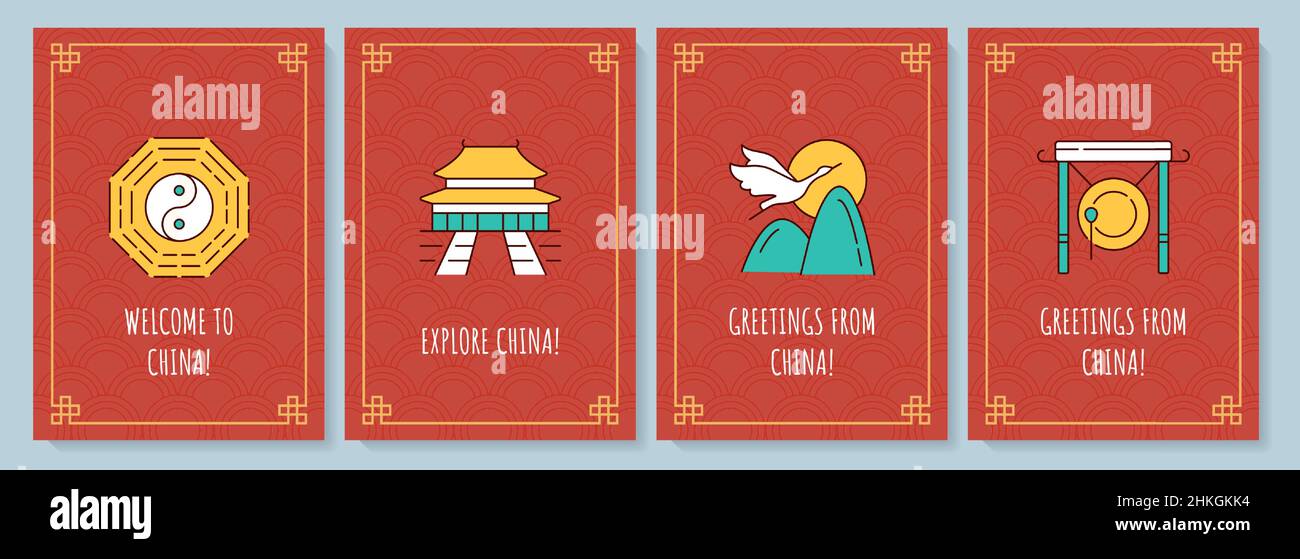 Printable chinese greeting card Stock Vector Images - Alamy
