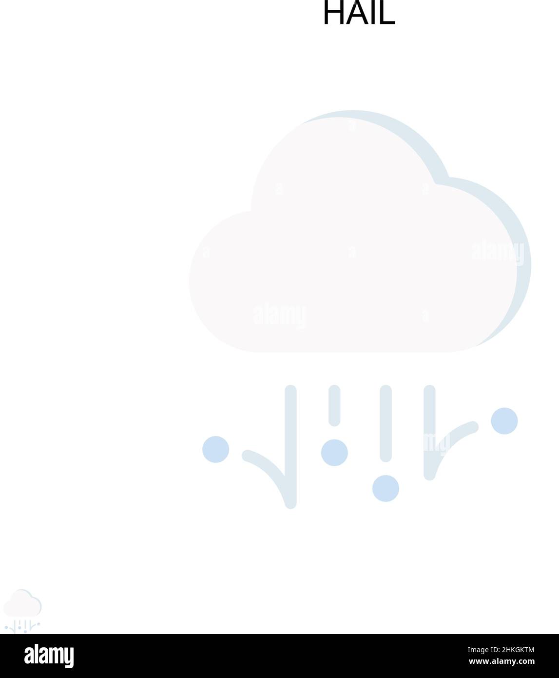 Hail Simple vector icon. Illustration symbol design template for web ...