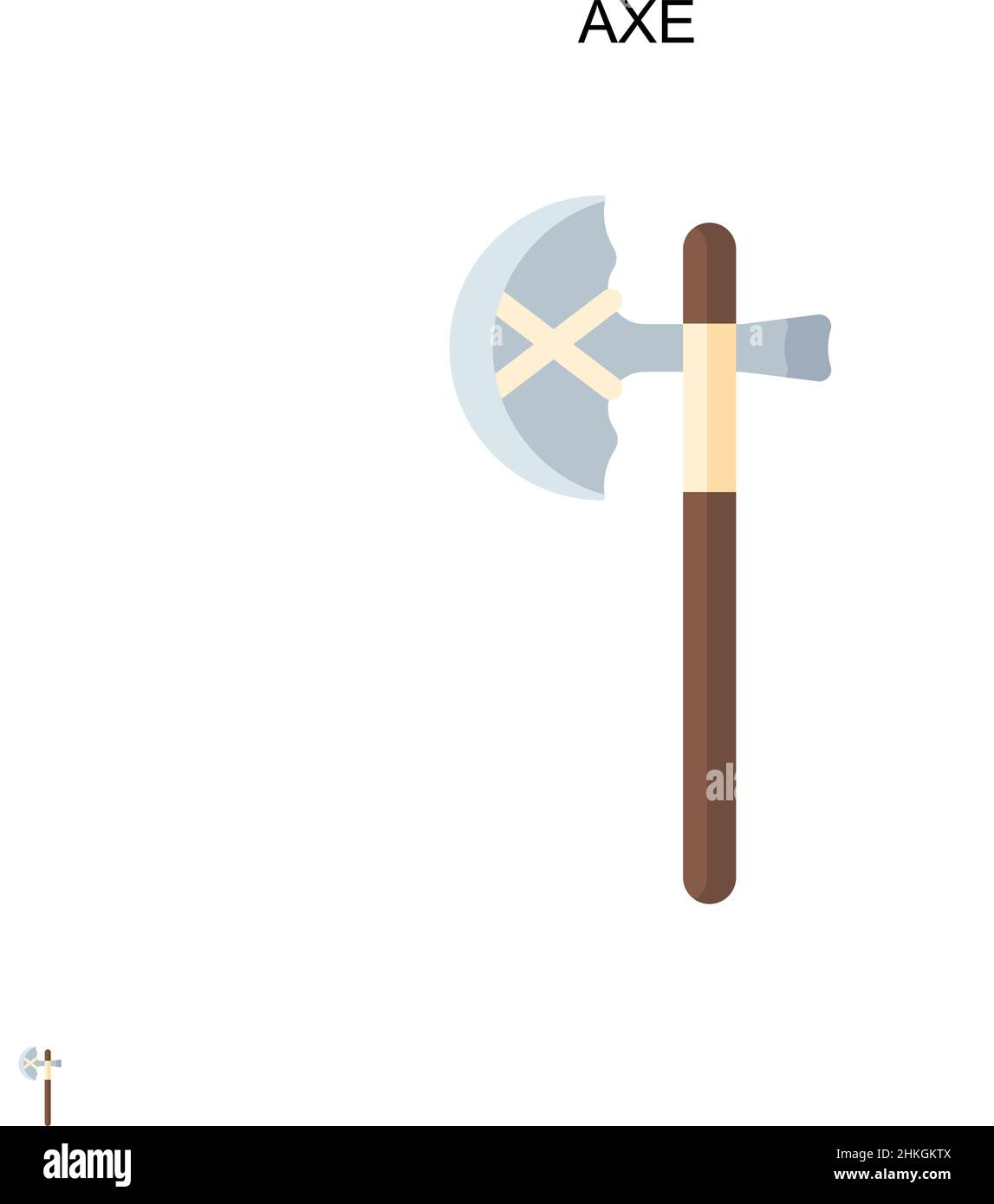 Axe Simple vector icon. Illustration symbol design template for web ...