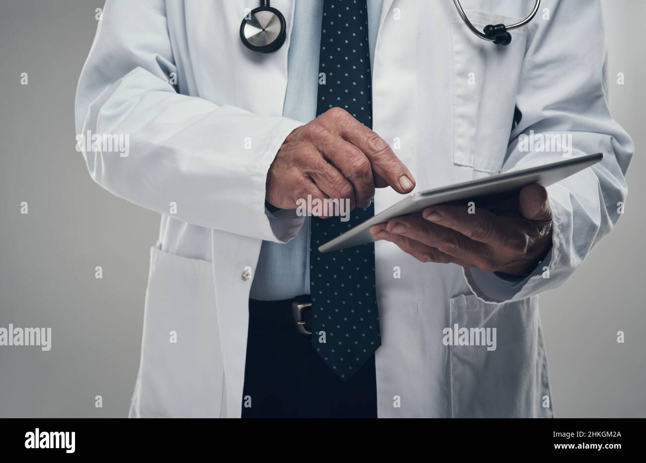 I have to use my tablet on the go Stock Photo - Alamy