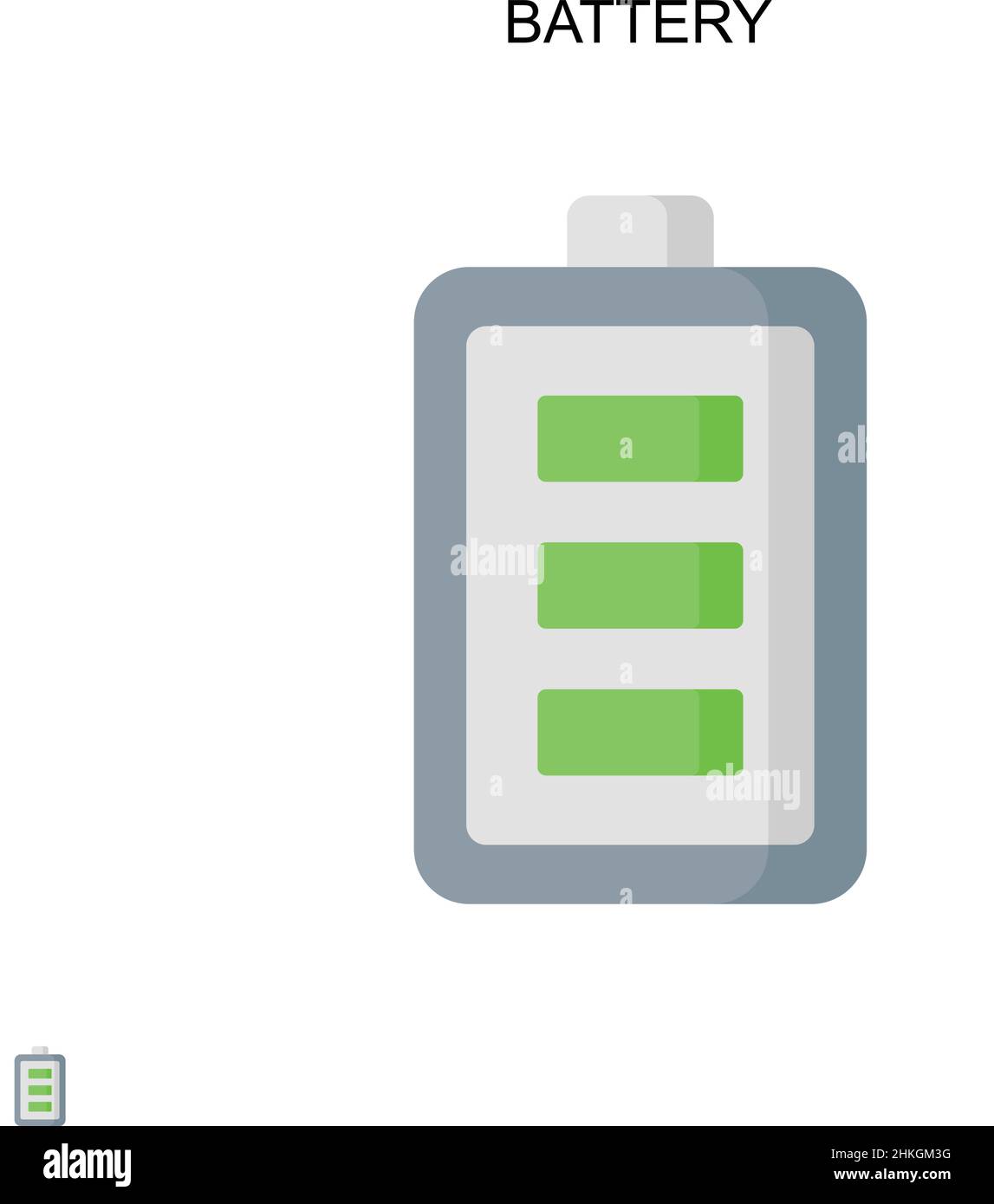 Battery Simple vector icon. Illustration symbol design template for web ...