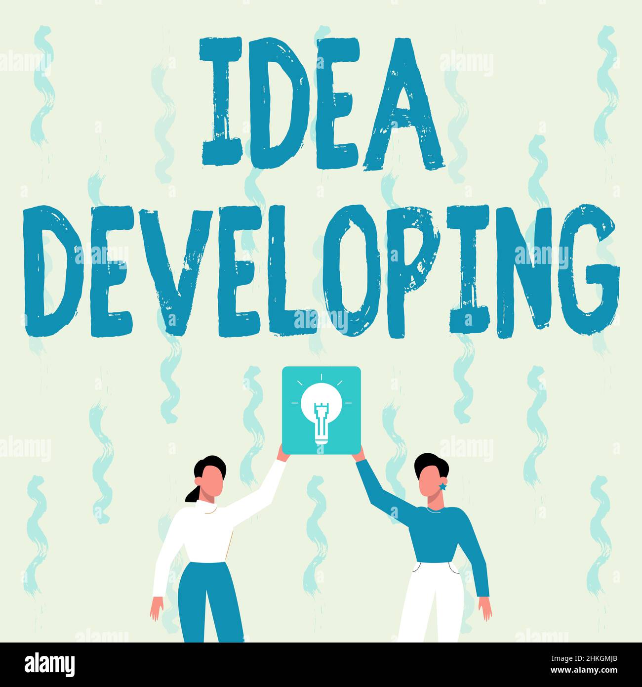 Sign displaying Idea Developing. Business idea innovating the concept ...