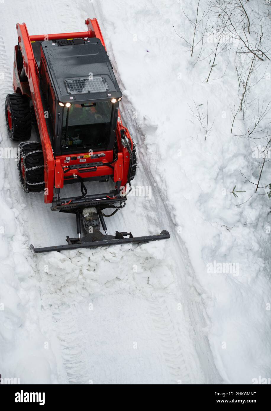 Moving walkway in snow hi-res stock photography and images - Alamy