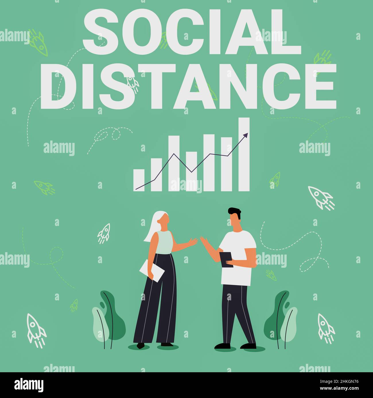 Hand writing sign Social Distance. Concept meaning degree of acceptance ...