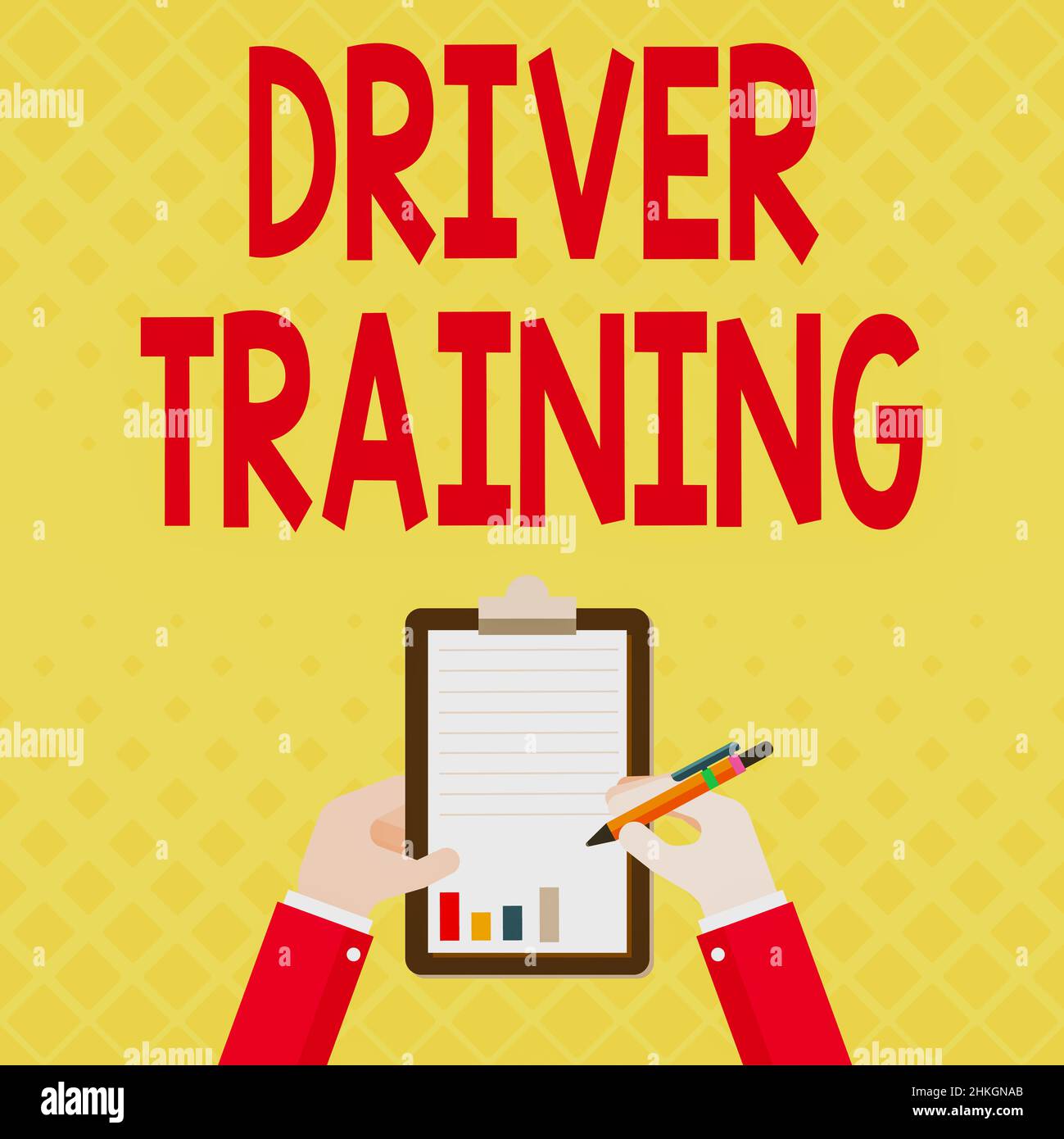 Hand writing sign Driver Training. Concept meaning prepares a new ...