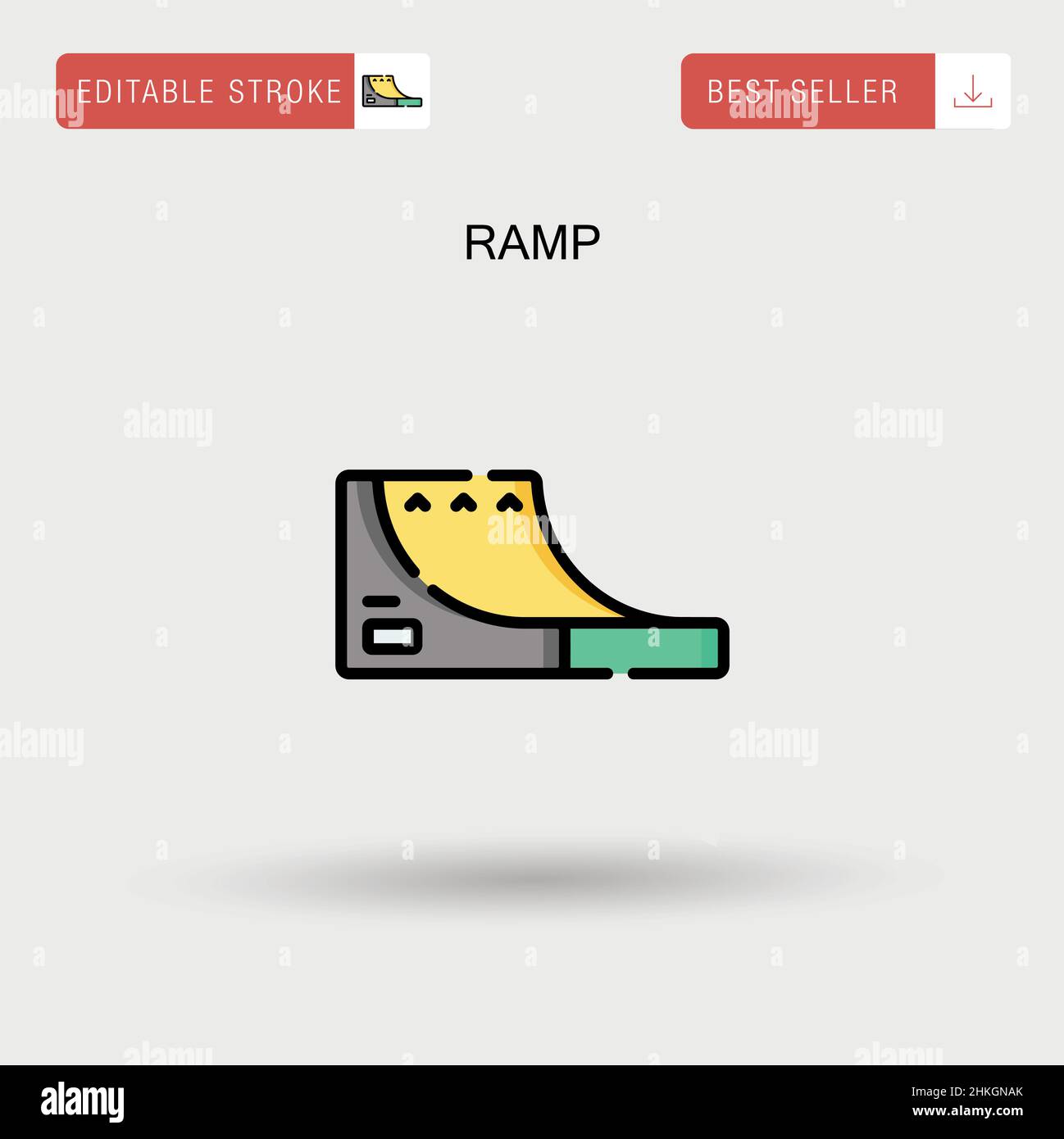 Ramp Simple vector icon Stock Vector Image & Art - Alamy