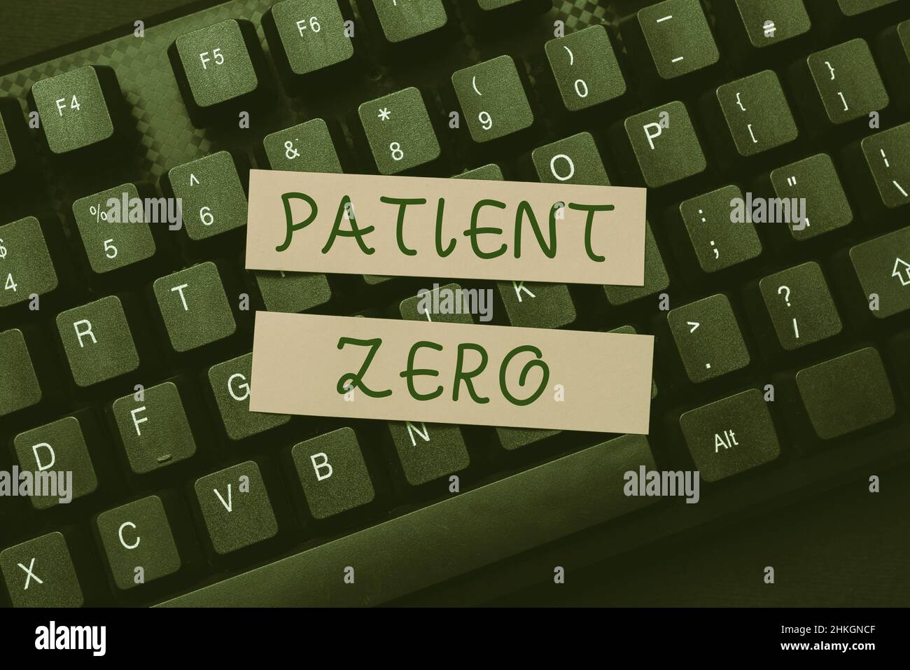 Text showing inspiration Patient Zero. Concept meaning primary disease ...