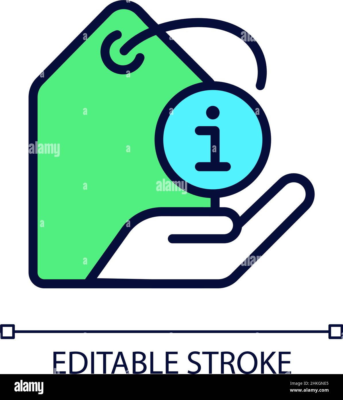 Product information pixel perfect RGB color icon Stock Vector Image ... Product information pixel perfect RGB color icon Stock Vector Image ...