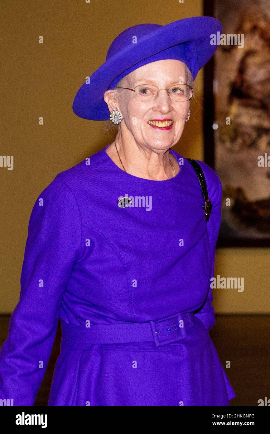 Ishoj, Denmark. 04th Feb, 2022. Queen Margrethe during a visit to the ...