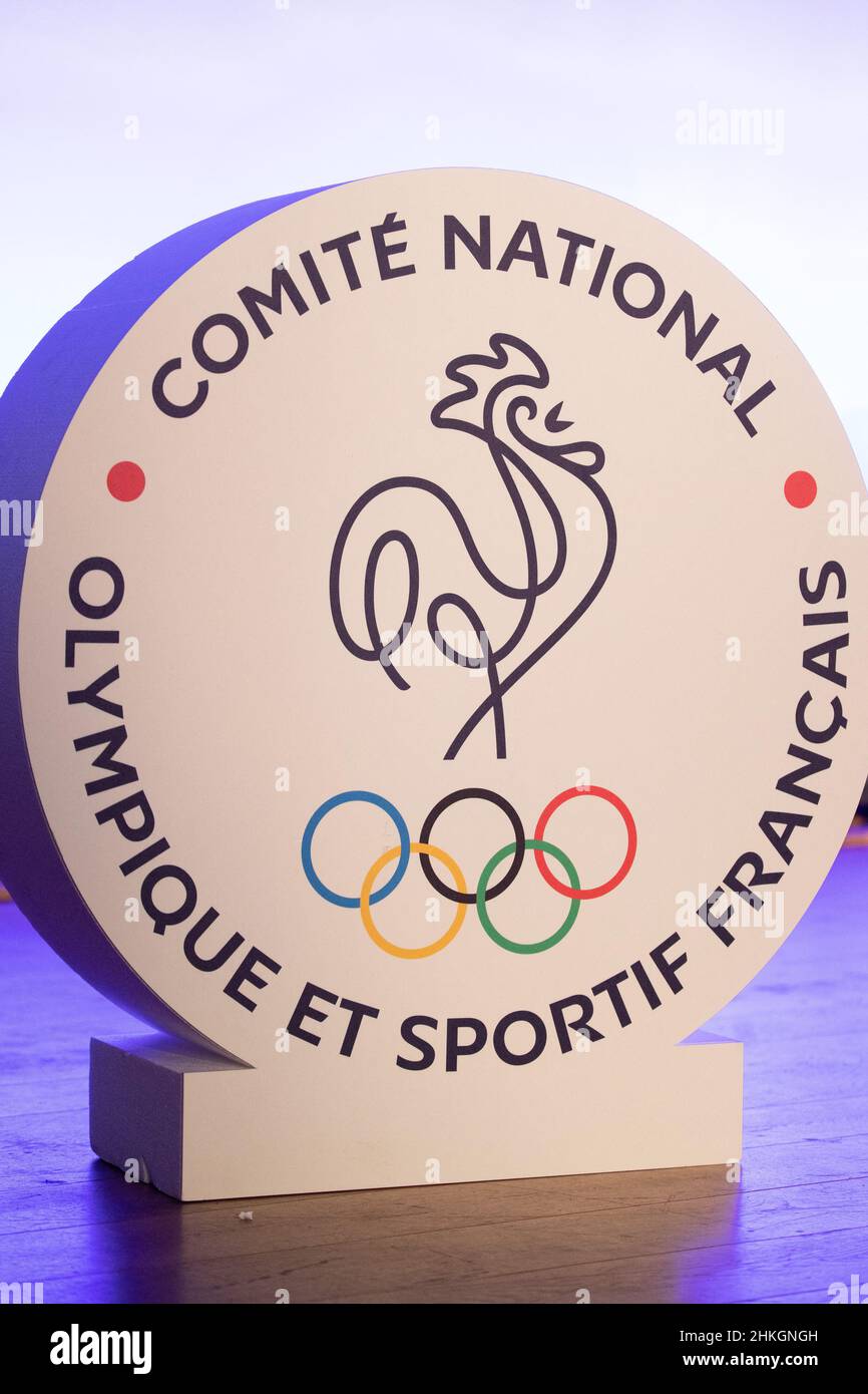 Paris, France. 04th Feb, 2022. Illustration of the logo of the French ...