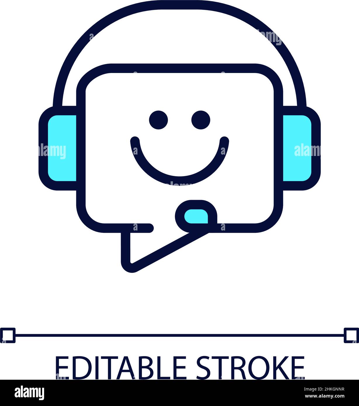 Customer support pixel perfect RGB color icon Stock Vector Image & Art ...