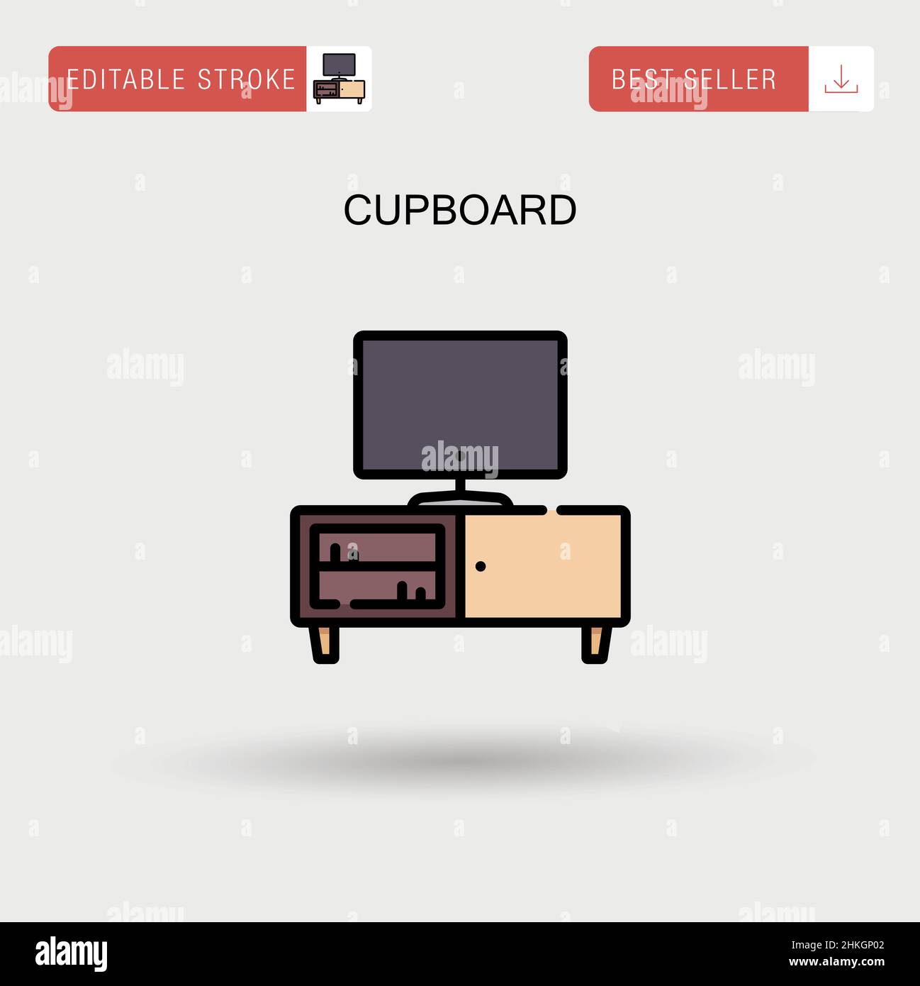 Cupboard box concept Stock Vector Images - Alamy