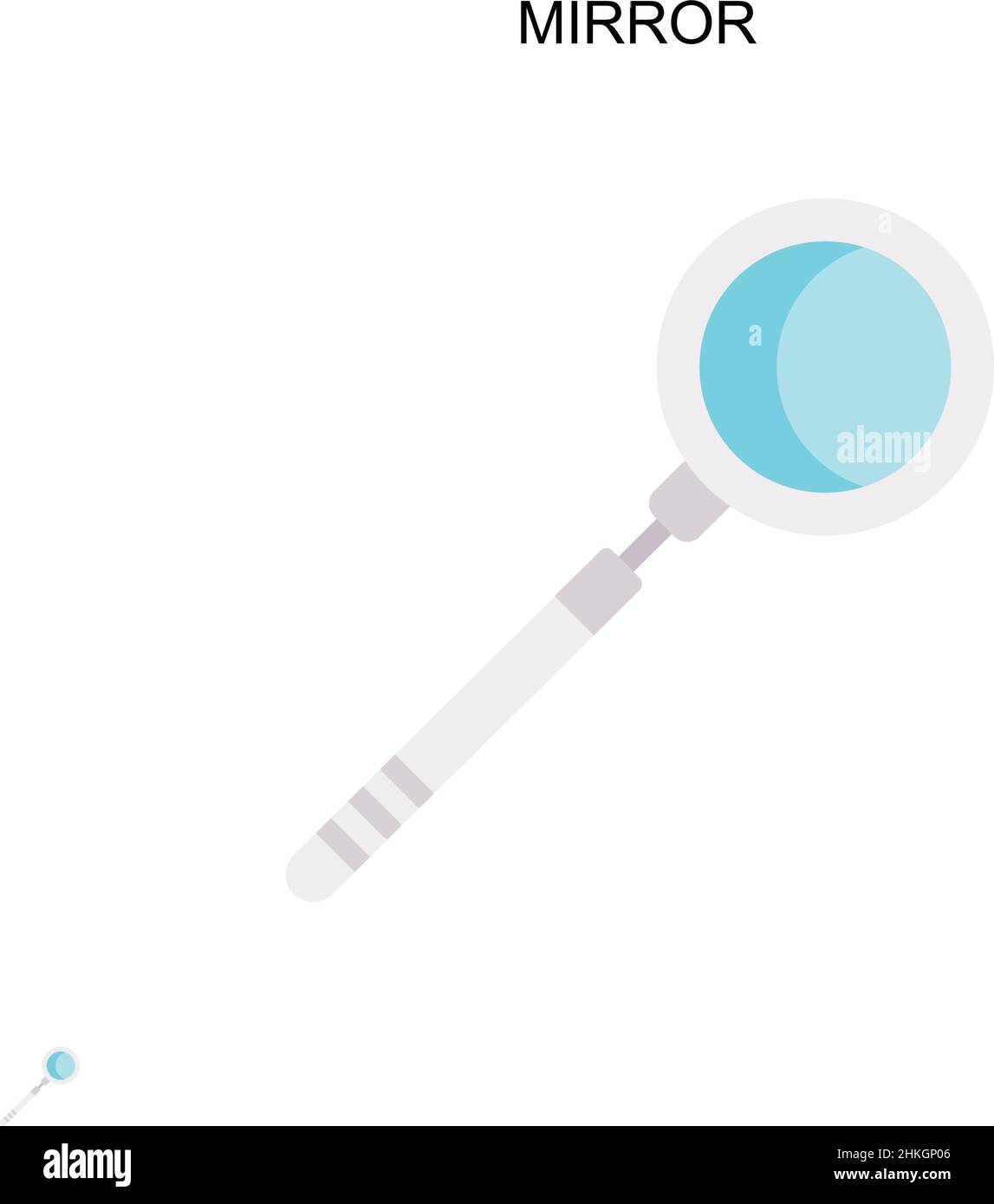 Mirror Simple vector icon. Illustration symbol design template for web ...