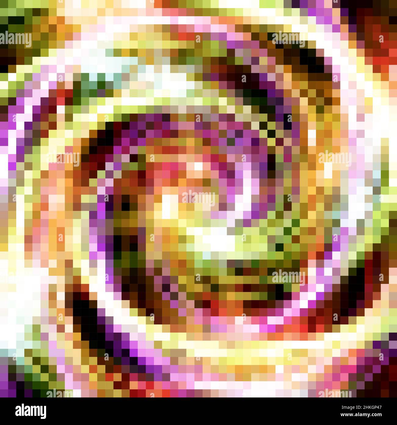 Colorful Pixel art background. Vector illustration. Abstract square ...