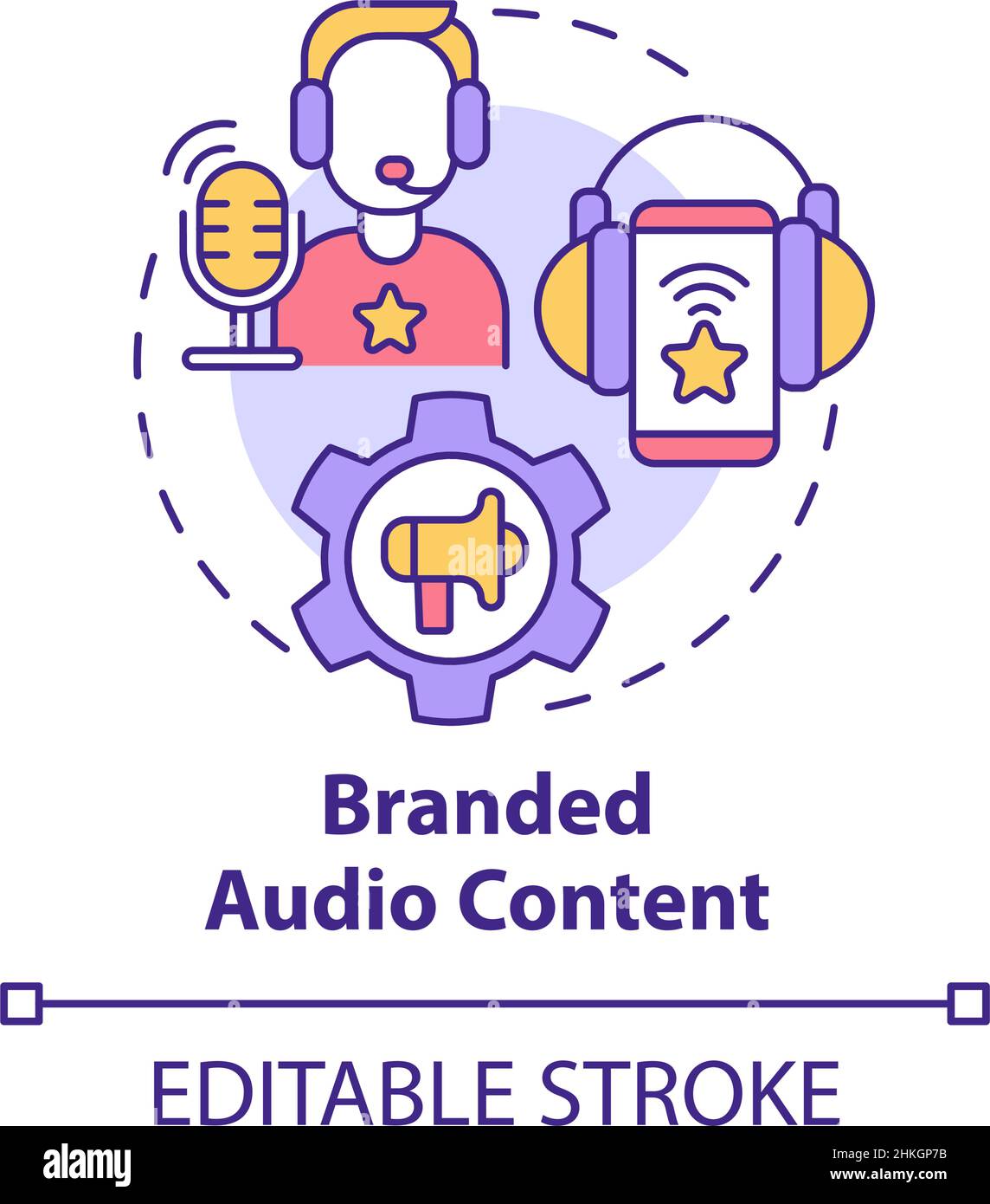 Media strategy and branded content Stock Vector Images - Alamy