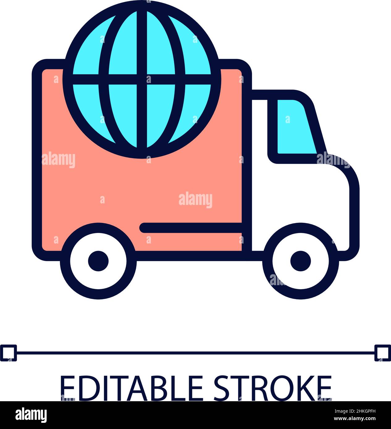 Pixel art cargo delivery hi-res stock photography and images - Alamy