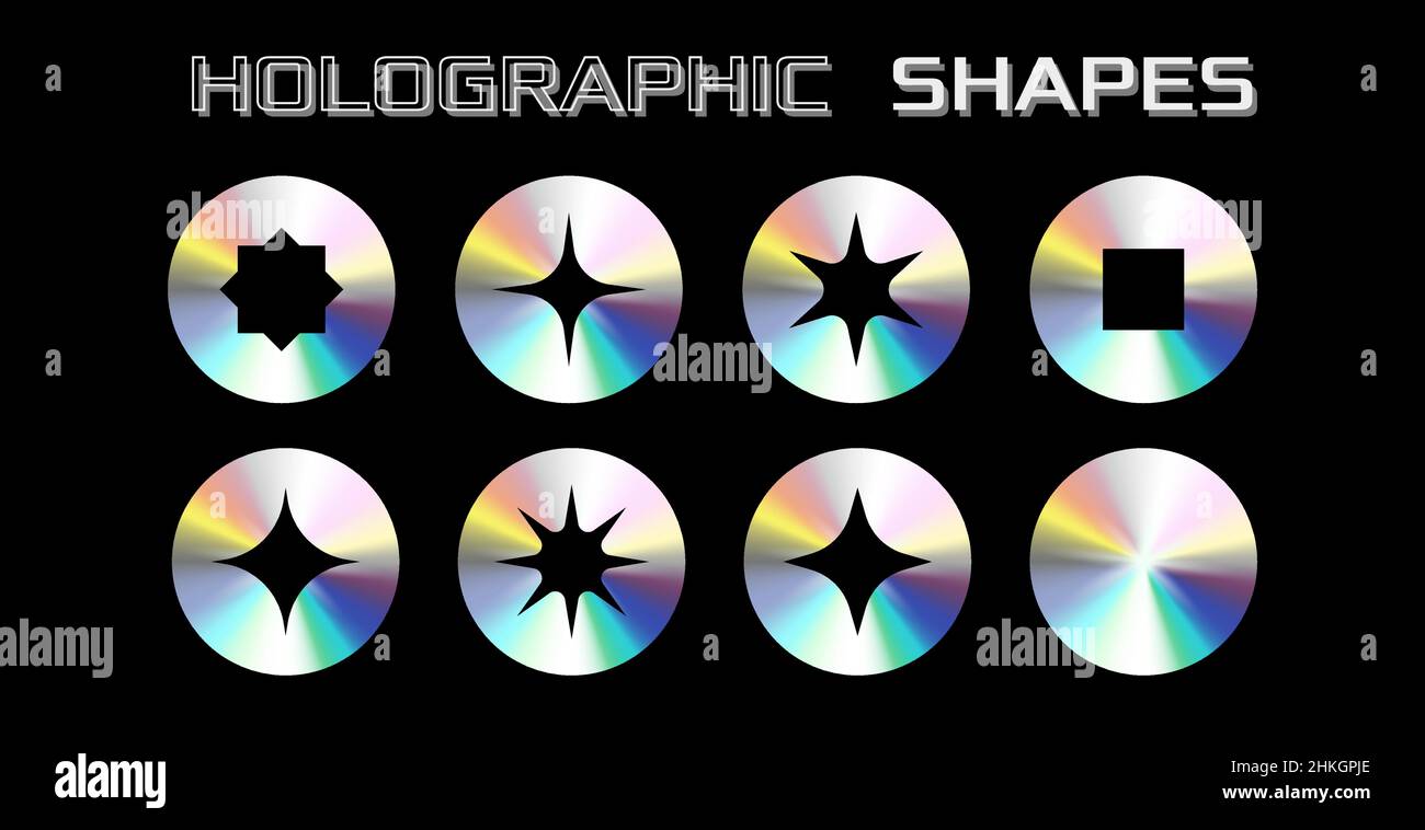 Hologram sticker Stock Vector Images - Alamy