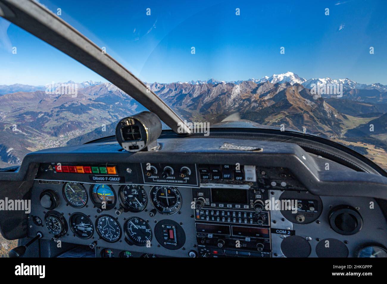 An amazing shot of European Mountain Ranges taken from inside of a ...