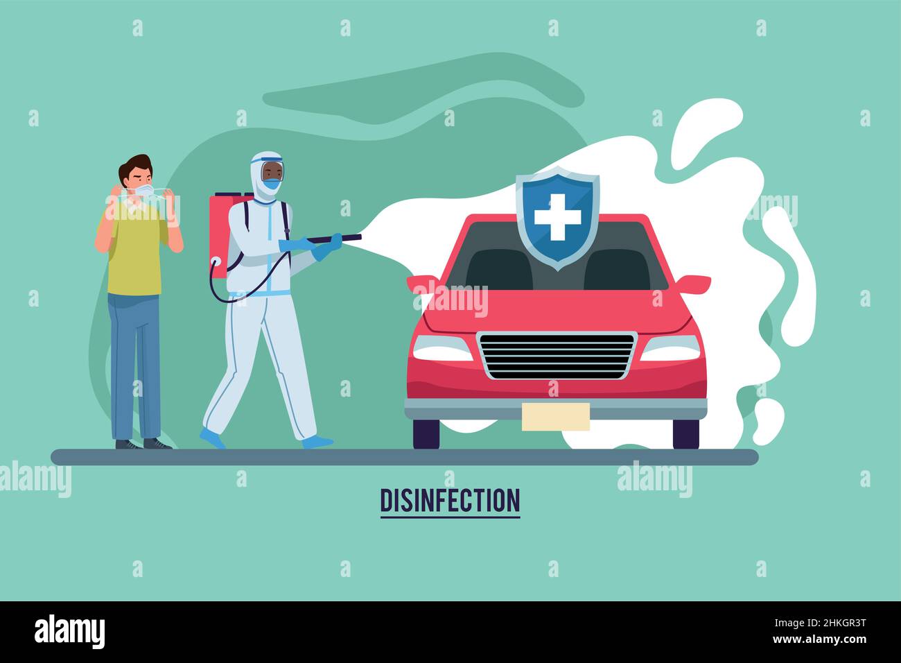 Disinfecting car design Stock Vector Image & Art - Alamy