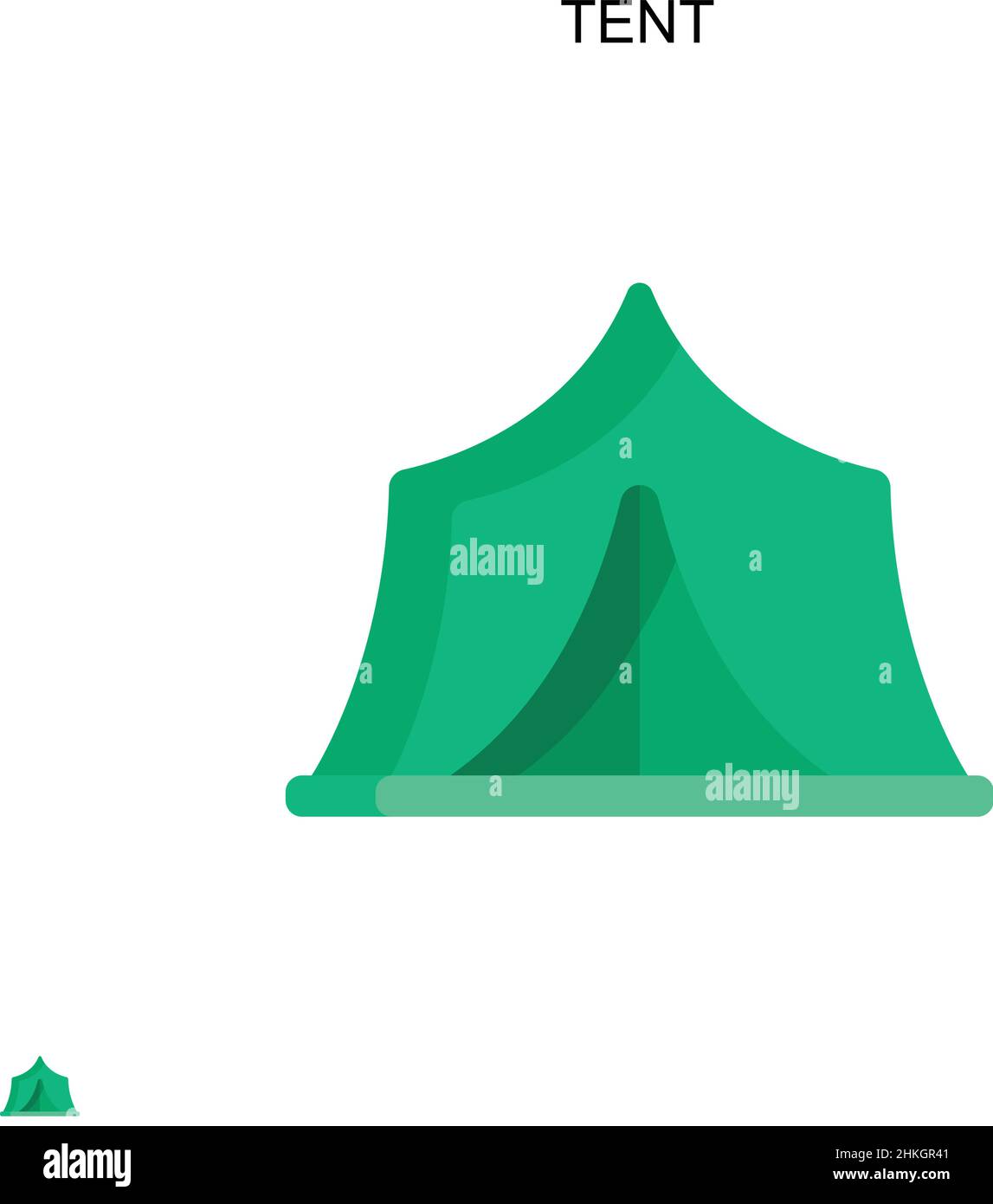 Tent Simple vector icon. Illustration symbol design template for web ...