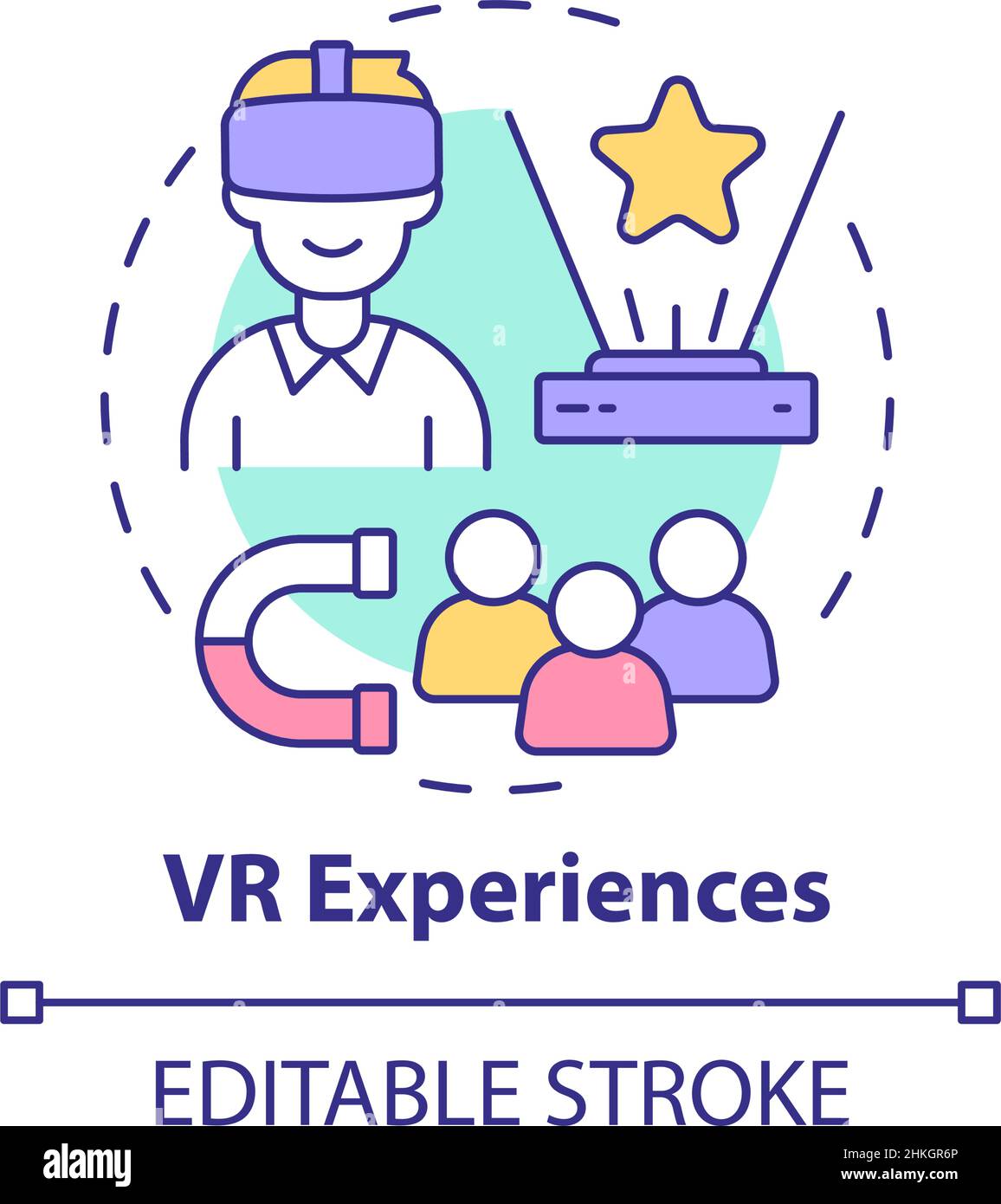 VR experiences concept icon Stock Vector Image & Art - Alamy VR experiences concept icon Stock Vector Image & Art - Alamy