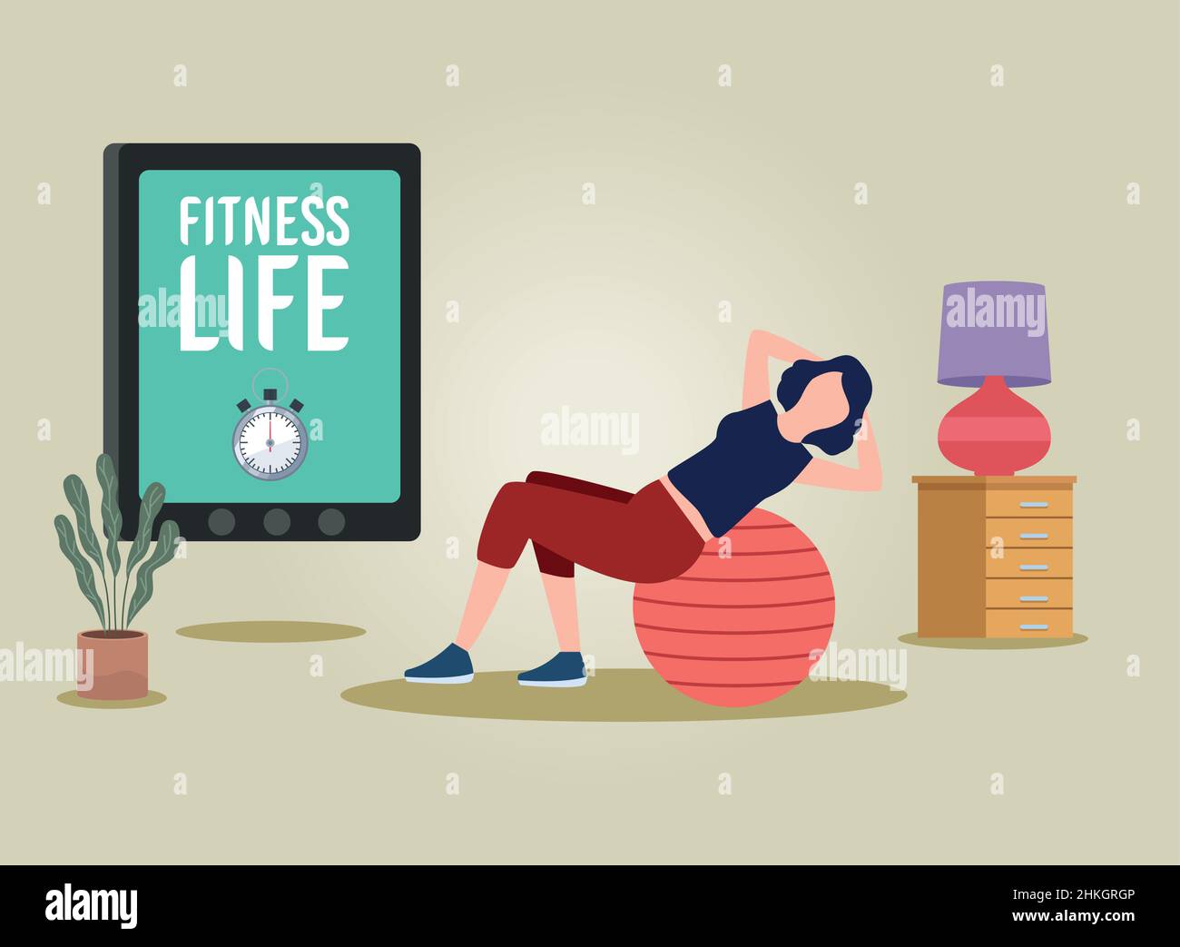 fitness life design Stock Vector Image & Art - Alamy