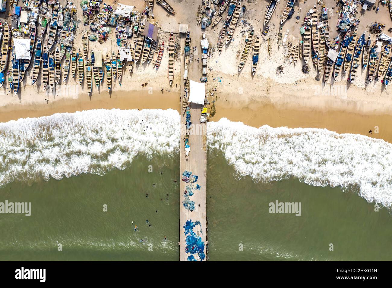 James Town fishermen's harbor, Accra, Ghana Stock Photo - Alamy
