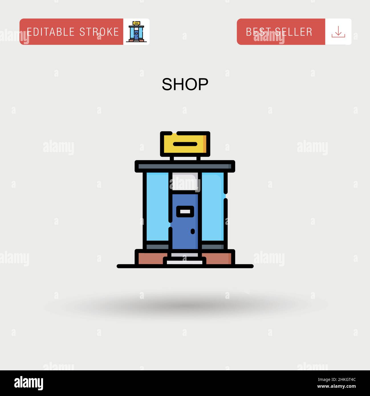 Shop Simple vector icon Stock Vector Image & Art - Alamy