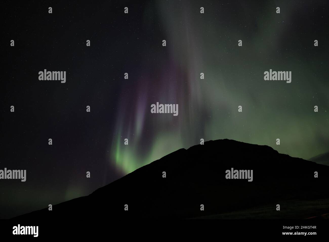 Northern lights Hoffell southern iceland, Iceland, Europe Stock Photo ...