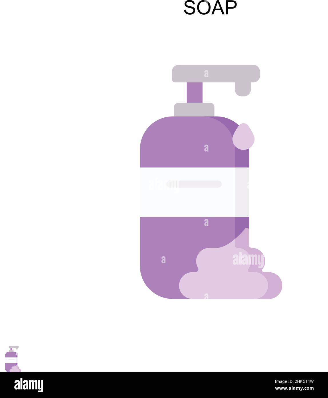 Soap Simple vector icon. Illustration symbol design template for web ...