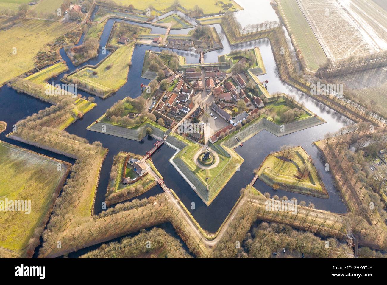 Bourtange aerial hi-res stock photography and images - Alamy