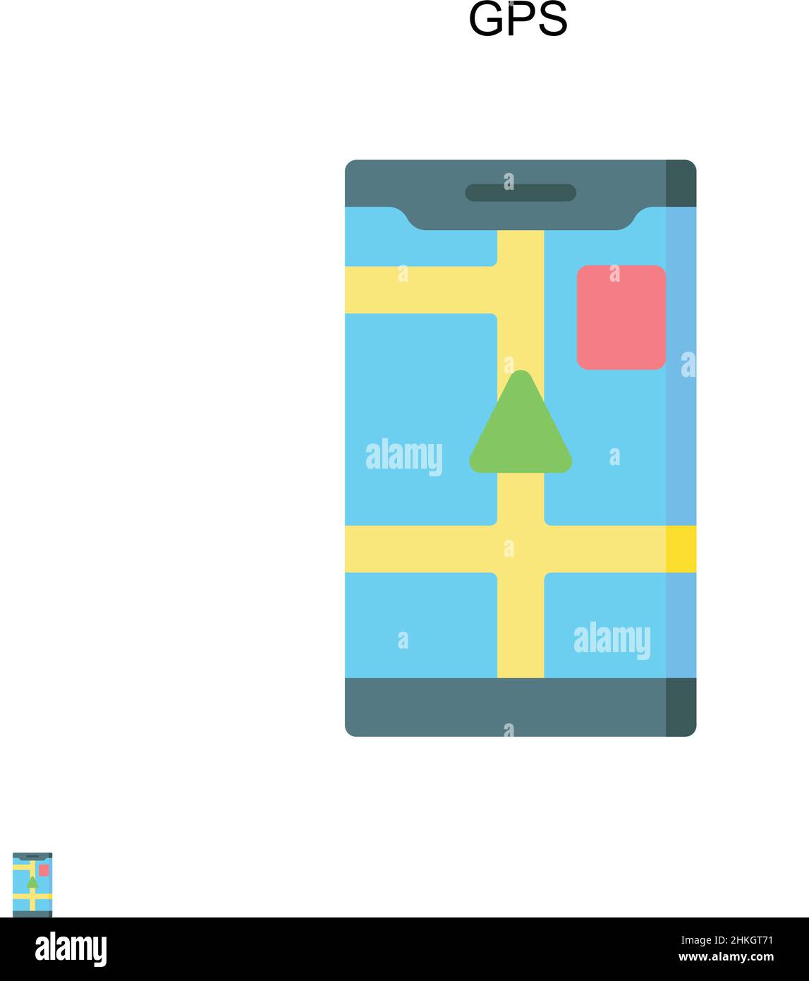 Gps Simple vector icon. Illustration symbol design template for web ...