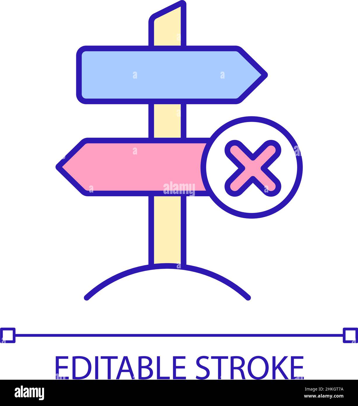 Lack of direction concept Stock Vector Images - Alamy