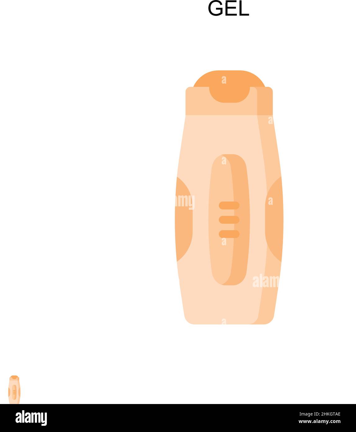 Gel Simple vector icon. Illustration symbol design template for web ...