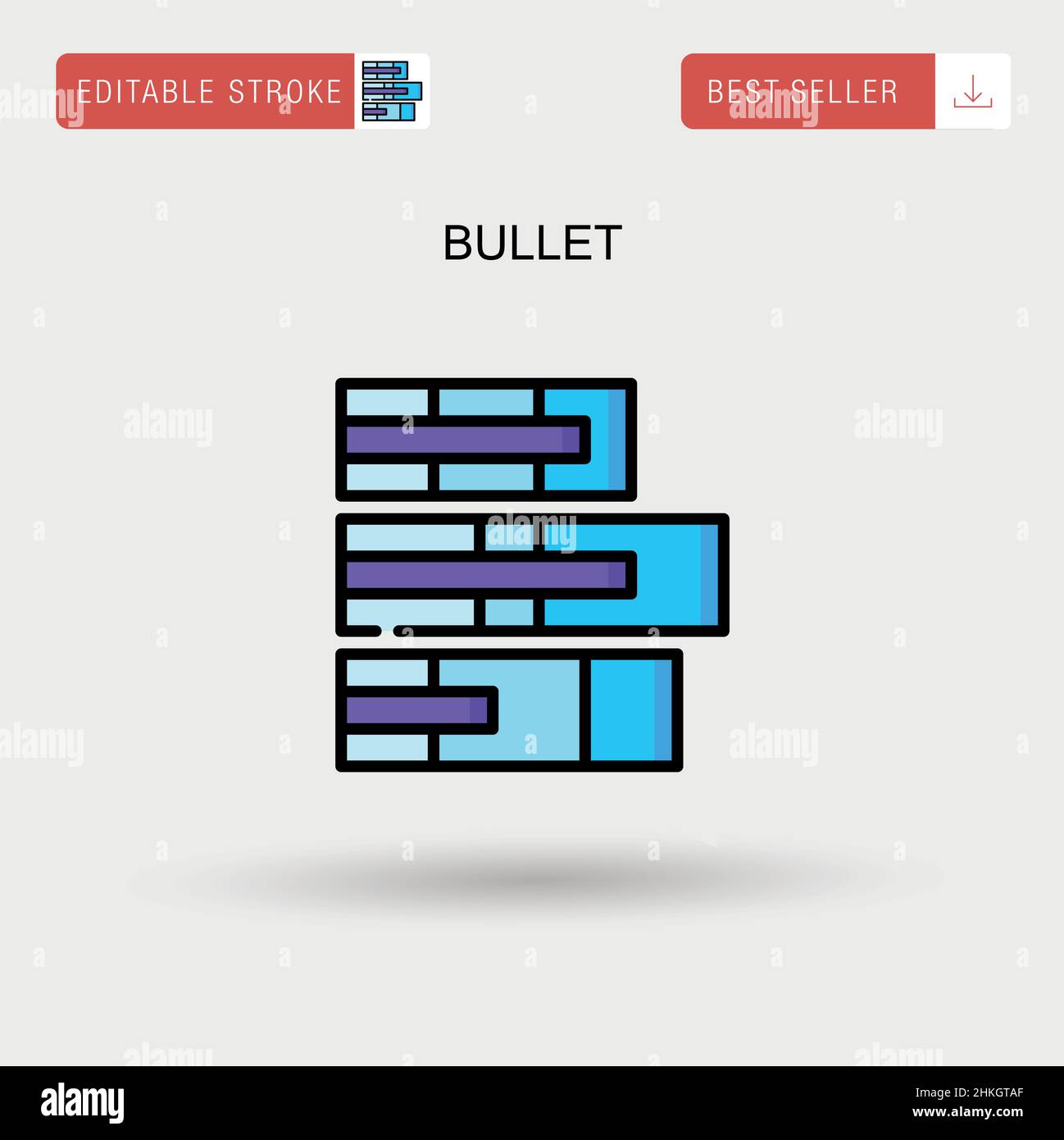 Bullet Simple vector icon Stock Vector Image & Art - Alamy