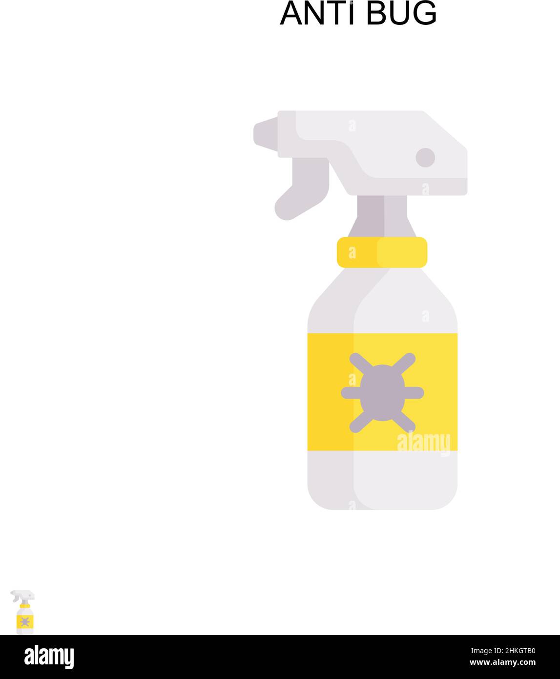 Anti bug Simple vector icon. Illustration symbol design template for ...