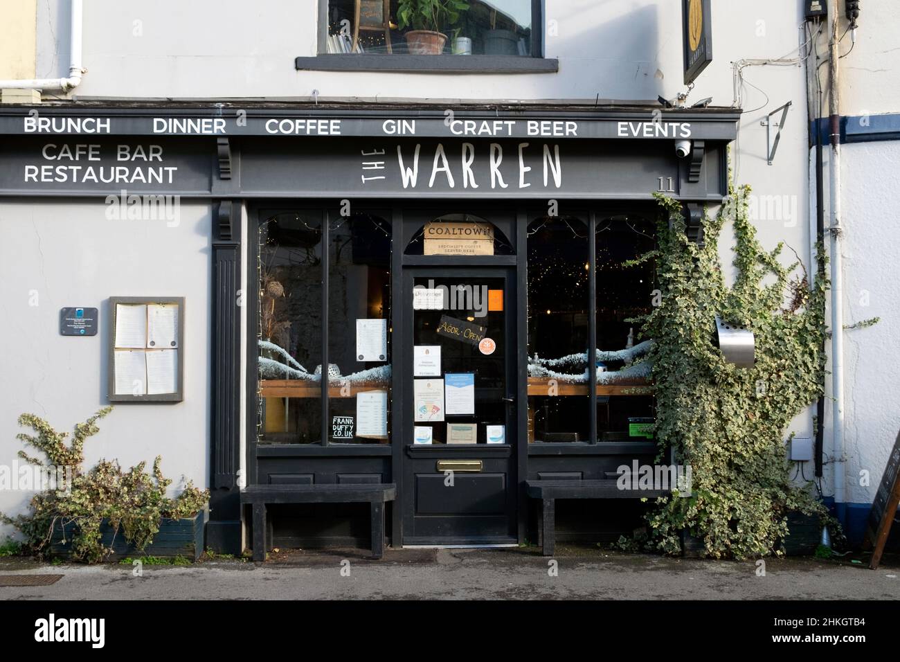 Exterior outside view of The Warren cafe bar and restaurant in ...