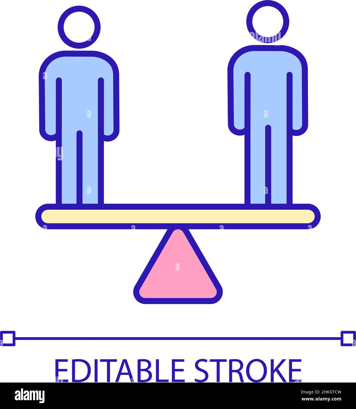 Equality RGB color icon Stock Vector Image & Art - Alamy