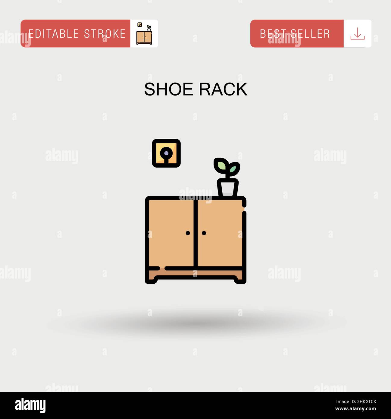 Stand shoe rack Stock Vector Images - Alamy