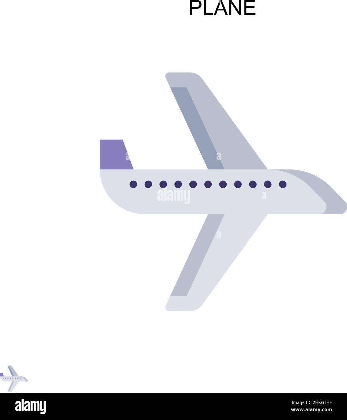 Plane Simple vector icon. Illustration symbol design template for web ...