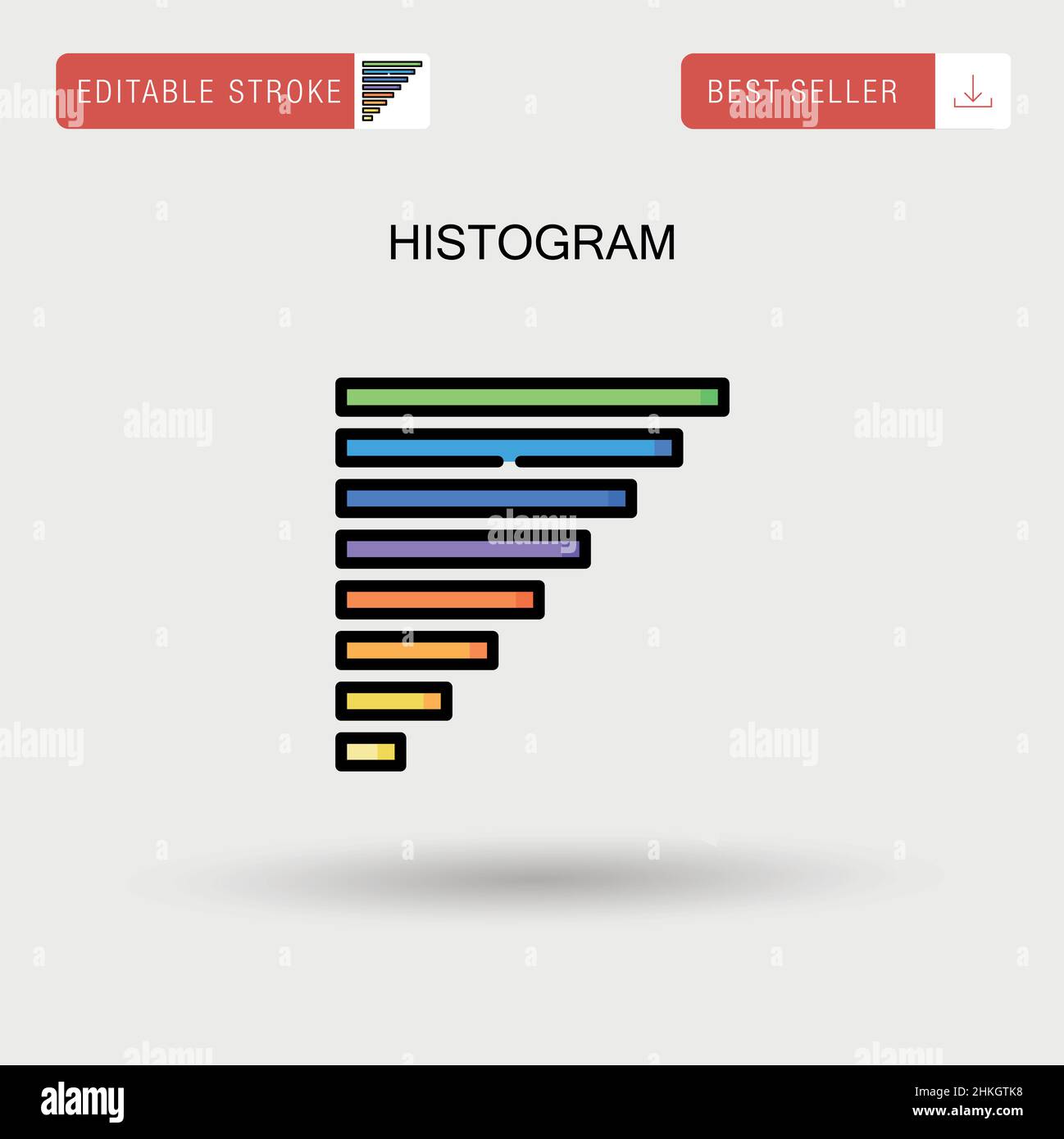 Histogram Simple vector icon Stock Vector Image & Art - Alamy
