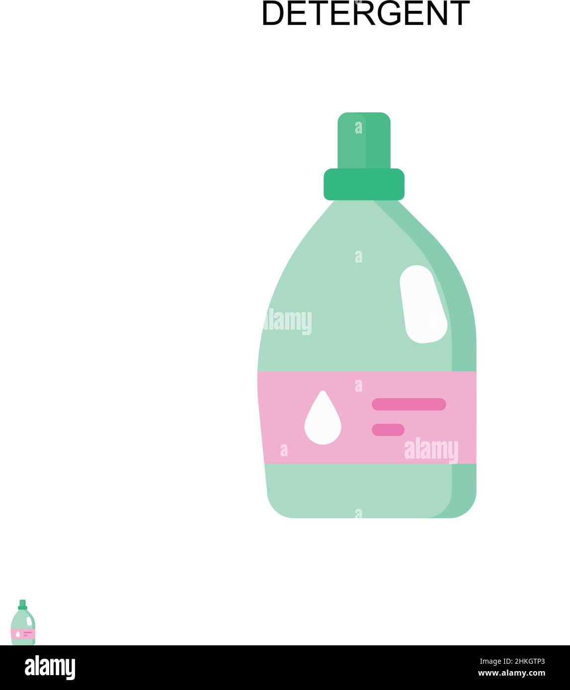 Detergent Simple vector icon. Illustration symbol design template for ...