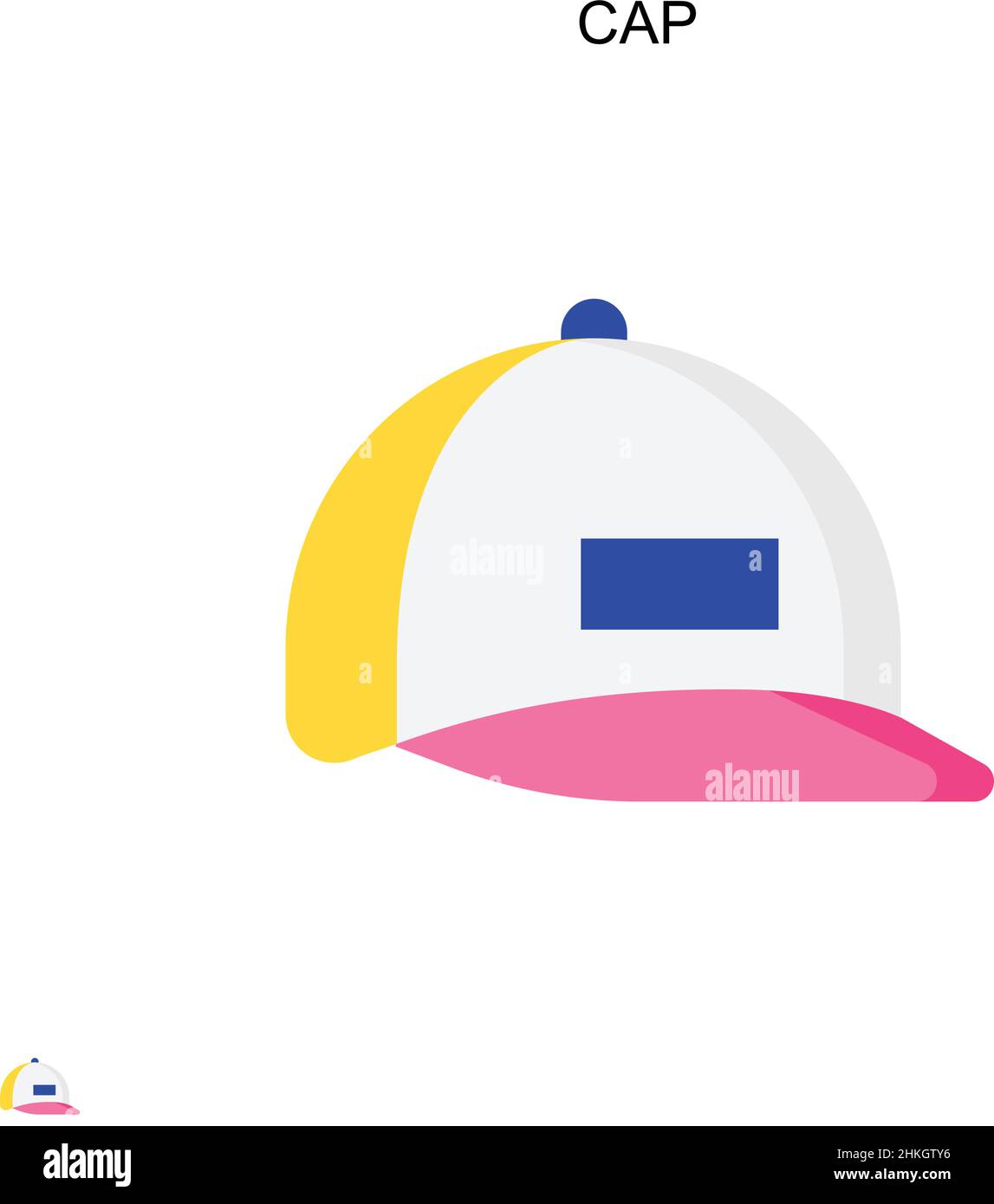 Cap Simple vector icon. Illustration symbol design template for web ...