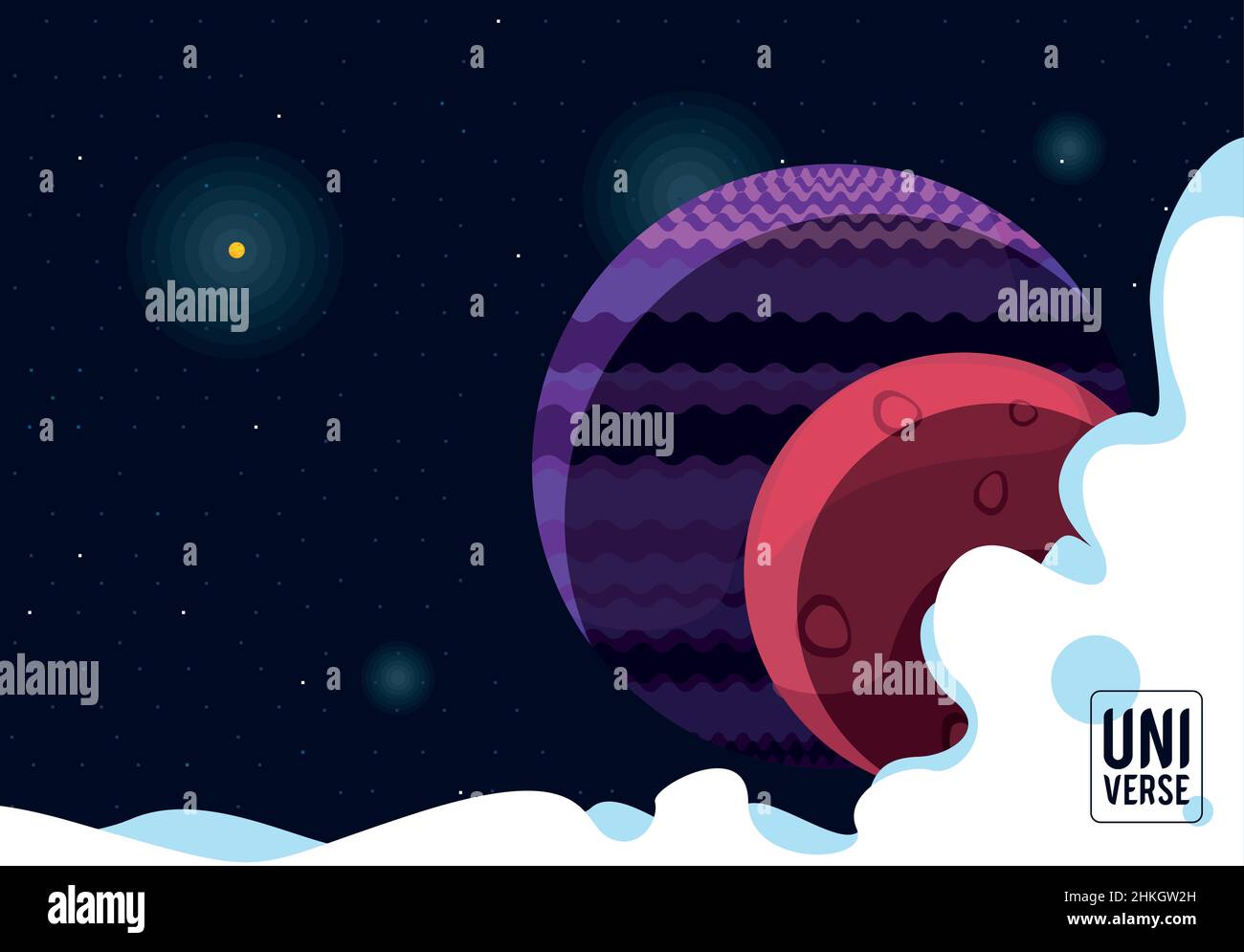 Solar system lettering hi-res stock photography and images - Alamy