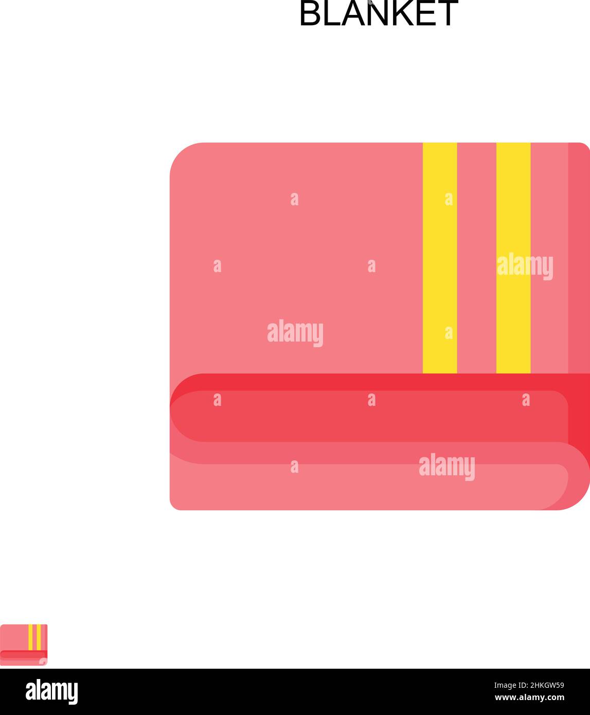 Blanket Simple vector icon. Illustration symbol design template for web ...
