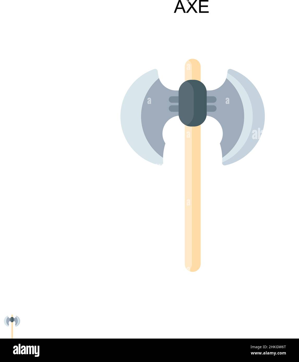 Axe Simple vector icon. Illustration symbol design template for web ...