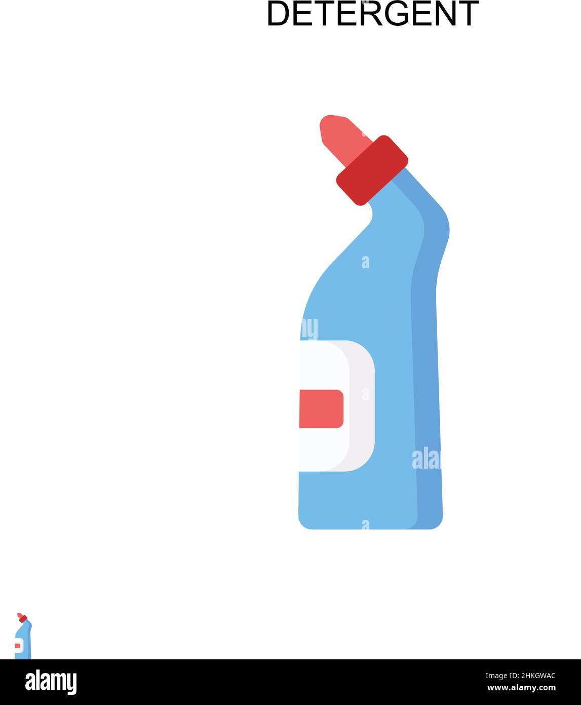 Detergent Simple vector icon. Illustration symbol design template for ...