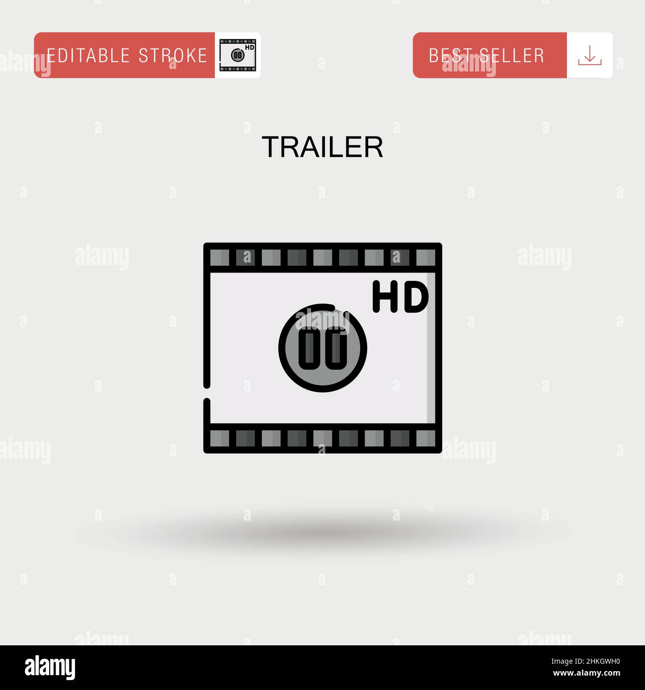 Trailer Stock Vector Images - Alamy