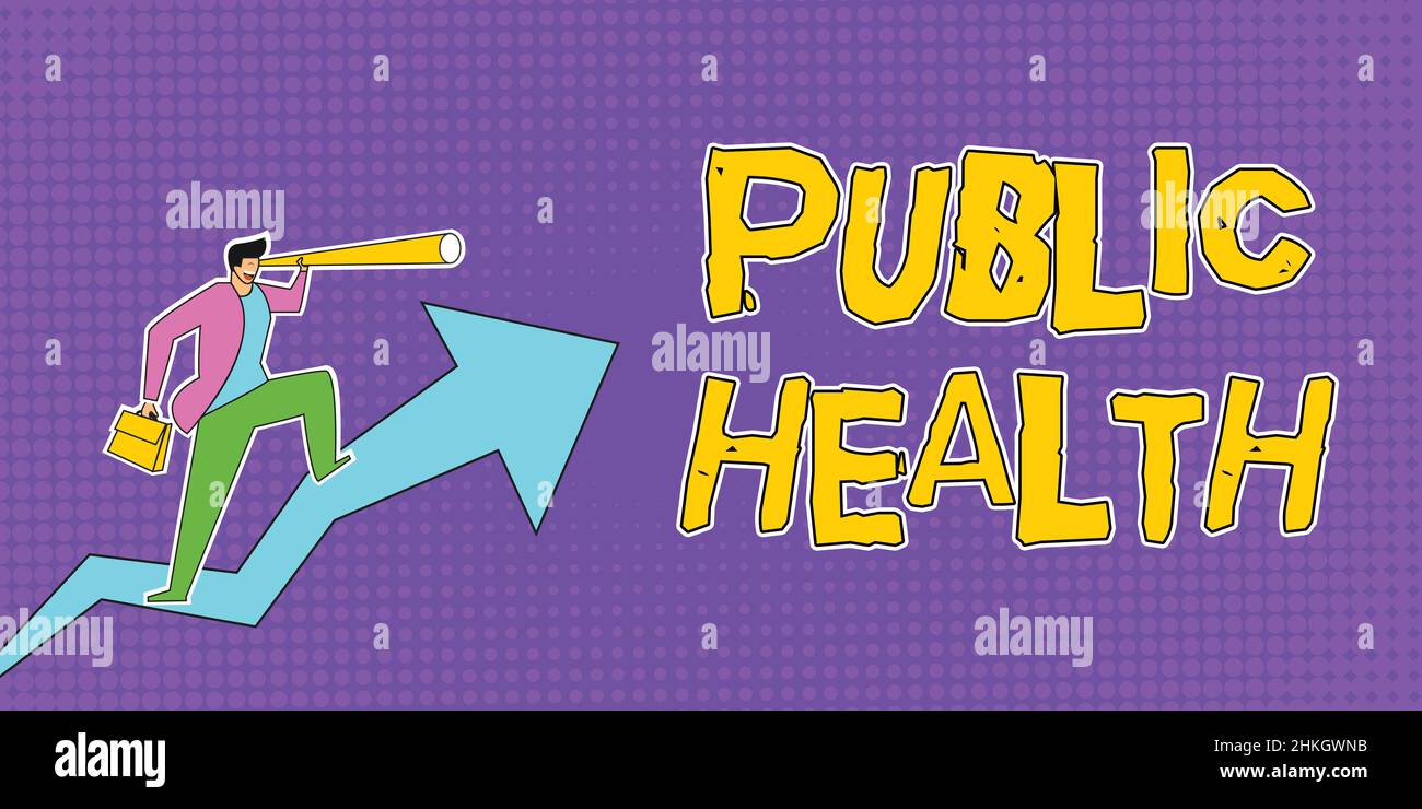 Text showing inspiration Public Health. Concept meaning Promoting ...